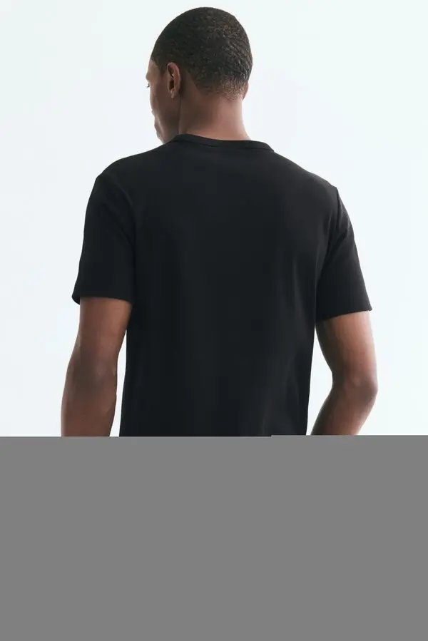 H&M Slim-fit Ribbed T-shirt