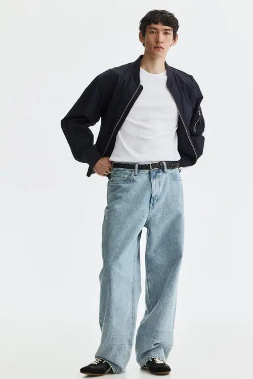 H&M Slim Fit Ribbed T-shirt - White