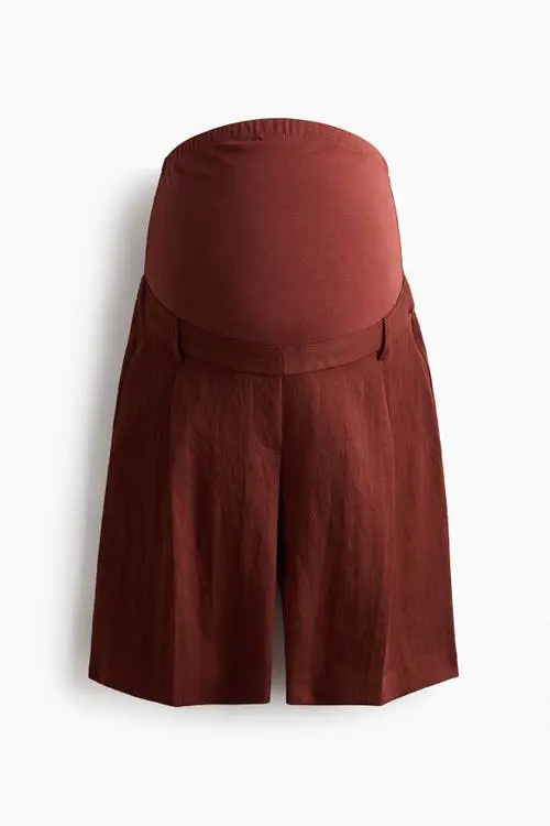 H&m Mama Bermuda Shorts - Rust Brown