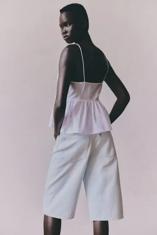 H&m Lace-trimmed Strappy Top