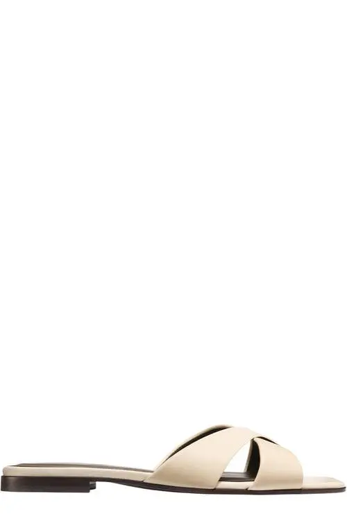 MARGAUX LONNBERG The Selene Flat Sandal - Ivoire Nappa