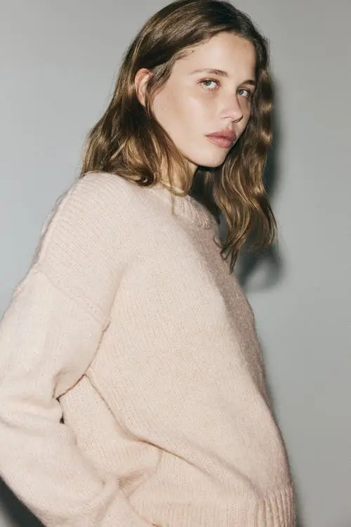 H&M Oversized Wool-blend Jumper - Light Beige