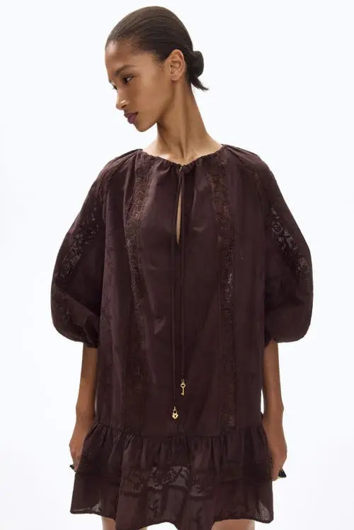 H&m Lace-inset Tunic Dress