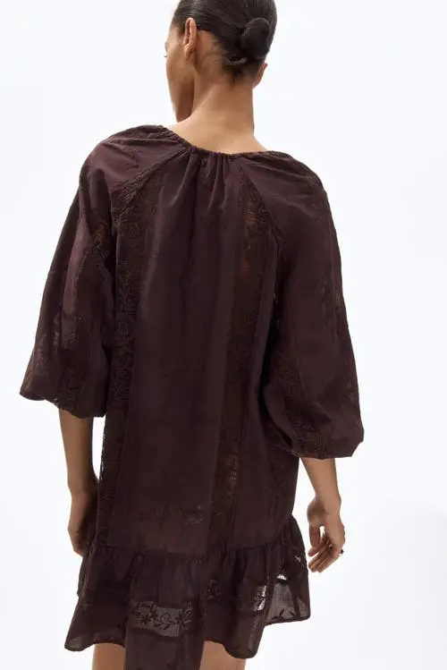 H&m Lace-inset Tunic Dress