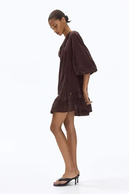 H&m Lace-inset Tunic Dress