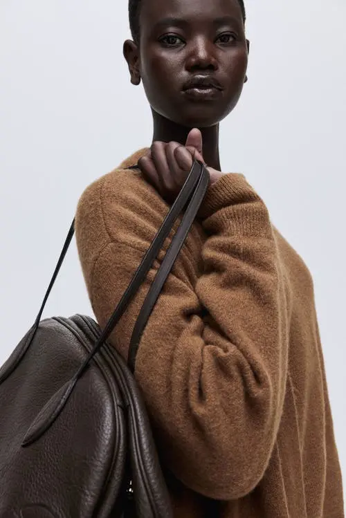 H&m Long Cardigan In Fine Knit Wool Blend
