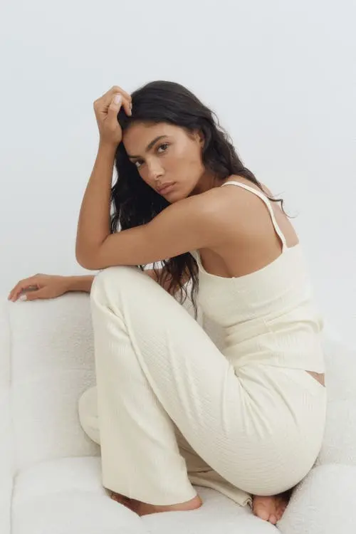 H&m Rib-knit Flare Trousers