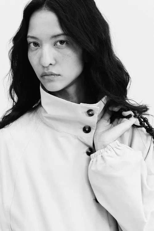 H&m Oversized Bubble-hem Jacket - Cream