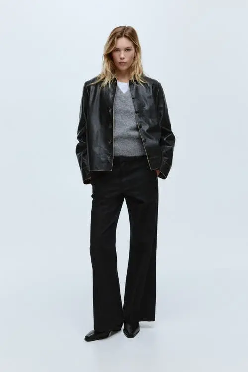 H&m Flared High Jeans - Black