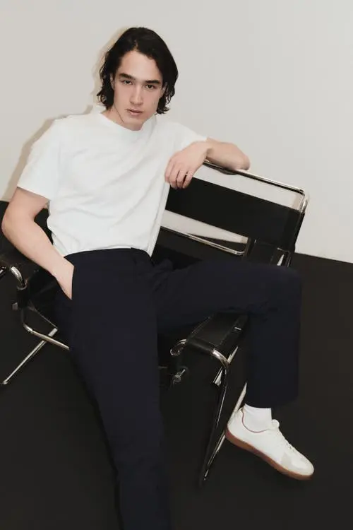 H&M Four-way Stretch Chinos - Navy Blue