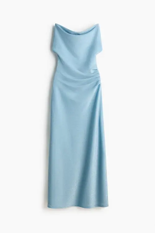 H&m Halterneck Glitter Maxi Dress