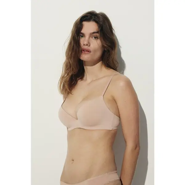 H&m Microfiber Super Push-up Bra - Beige