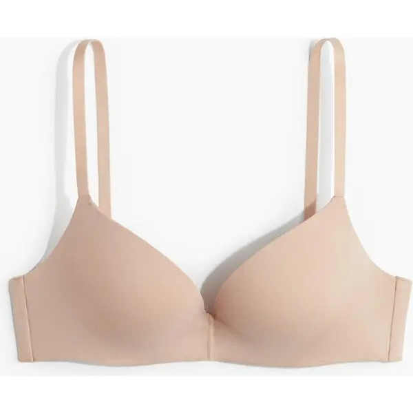H&m Microfibre Super Push-up Bra - Beige