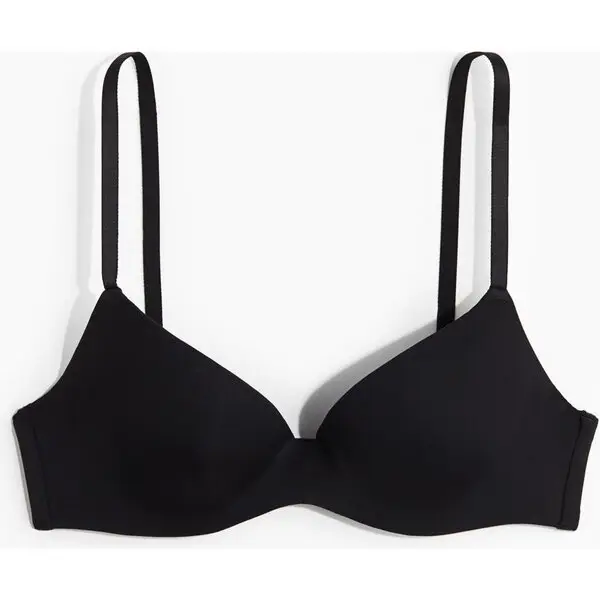 H&m Microfibre Super Push-up Bra - Black