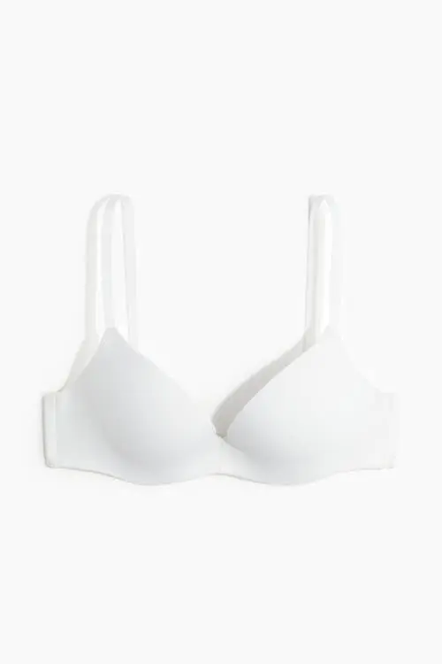 H&M Microfibre Super Push-up Bra - White