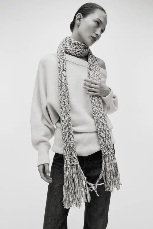 H&m One-shoulder Fine Knit Jumper