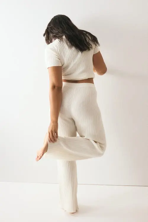 H&M Cable Knit Flared Trousers