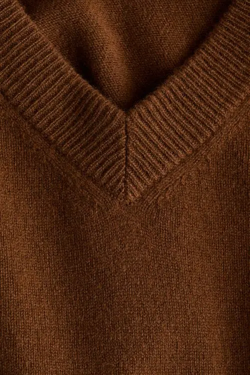 H&m Oversized Wool V-neck Jumper