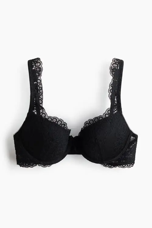 H&m Lace Push-up Bra - Black