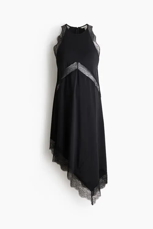 H&m Mama Lace-trimmed Midi Dress
