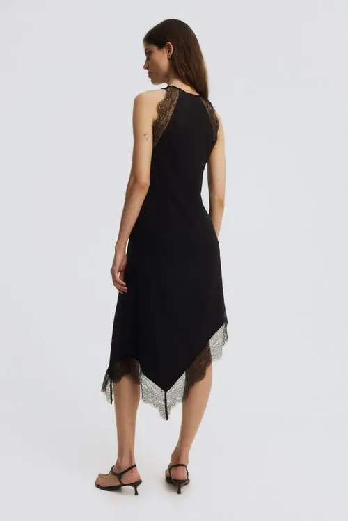 H&m Mama Lace-trimmed Midi Dress