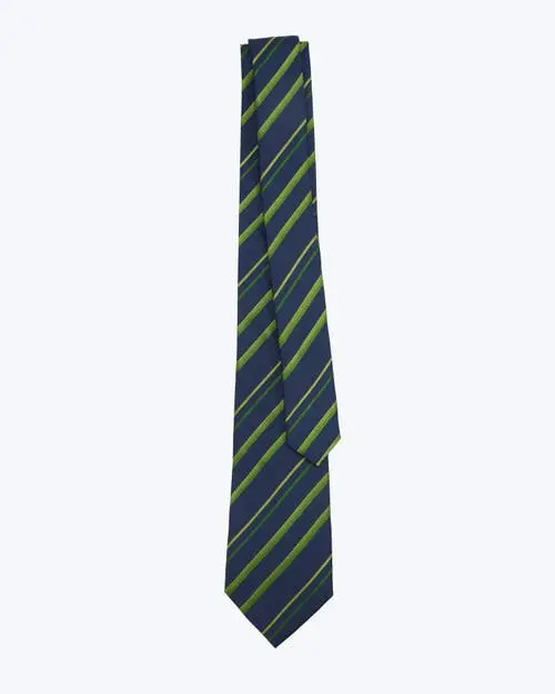 KNOTTERY & CO Diagonal Striped Silk Jacquard Neck Tie