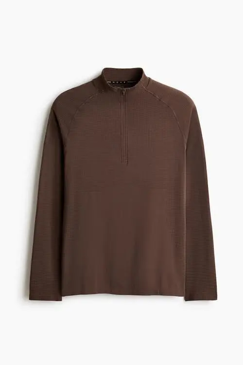 H&m Muscle Fit Zip Top Sports Top