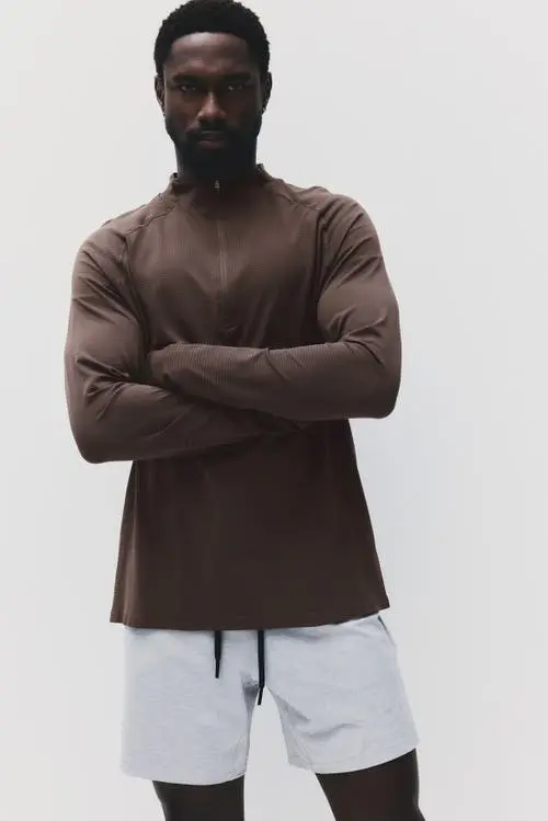 H&m Muscle Fit Zip Top Sports Top