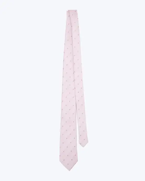 KNOTTERY & CO Petal Dot Silk Jacquard Neck Tie
