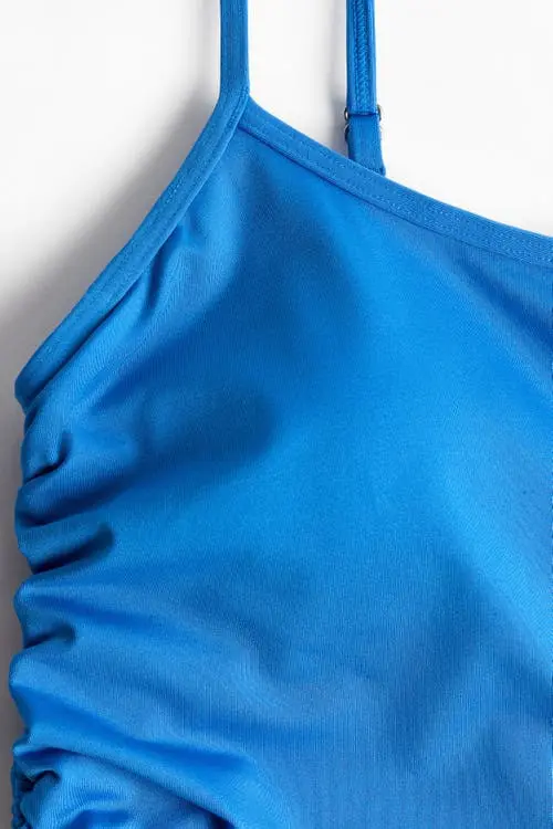 H&m Mama Padded-cup High Leg Swimsuit - Blue