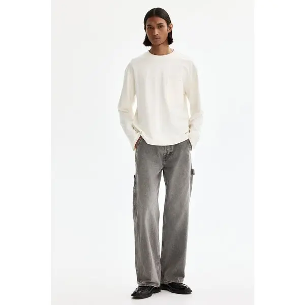 H&m Carpenter Loose Fit Jeans - Gray