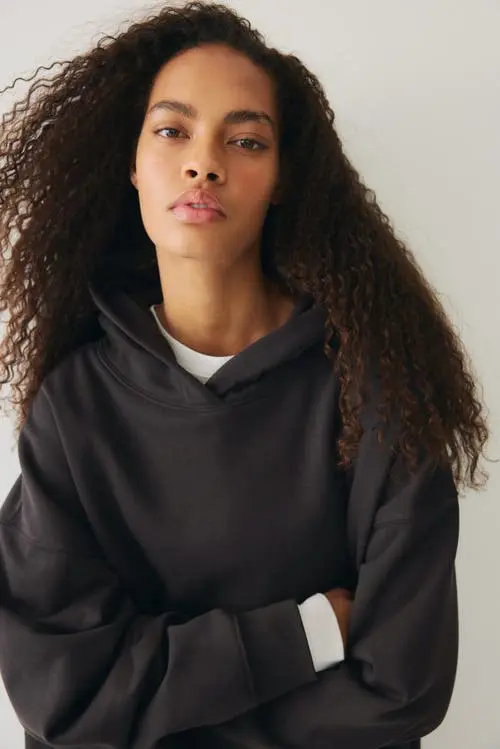 H&m Oversized Hoodie With Kangaroo Pocket And Drawstring Hood