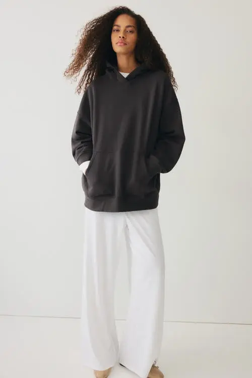 H&m Oversized Hoodie With Kangaroo Pocket And Drawstring Hood