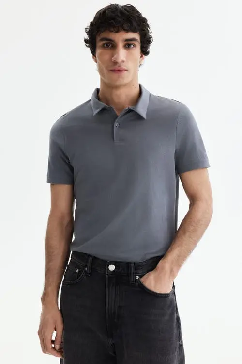 H&M Coolmax® Slim Fit Polo Shirt