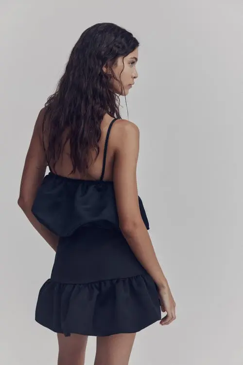 H&m Flared Mini Skirt - Black