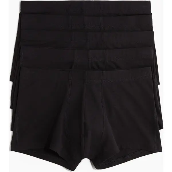 H&m 5-pack Stretch Cotton Boxer Shorts - Black