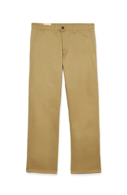 FORTELA Reno Cotton Canvas Chino Trousers - Natural