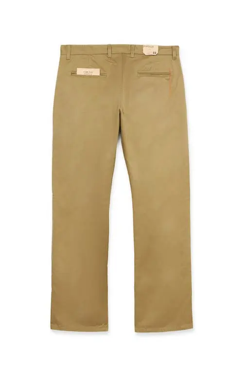 FORTELA Reno Cotton Canvas Chino Trousers - Natural