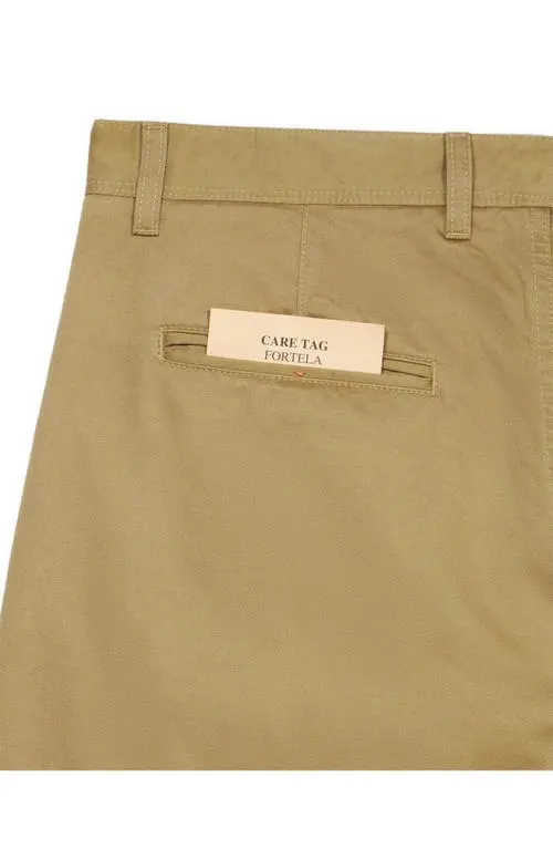 FORTELA Reno Cotton Canvas Chino Trousers - Natural