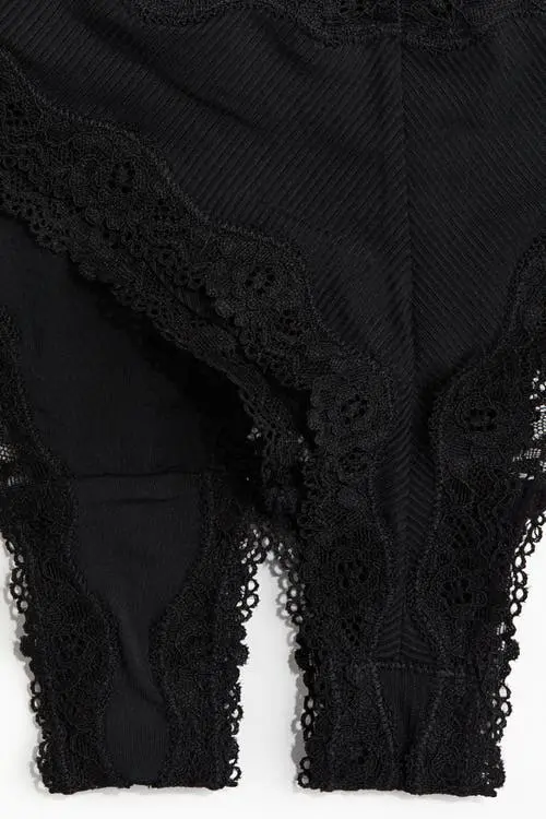 H&M 5-pack Microfiber And Lace Brazilian Briefs