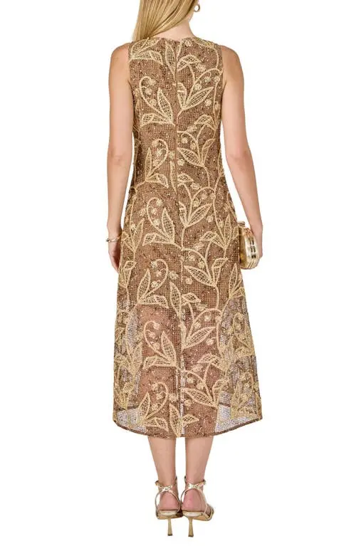 Endless Rose Sleeveless Mesh Midi Dress