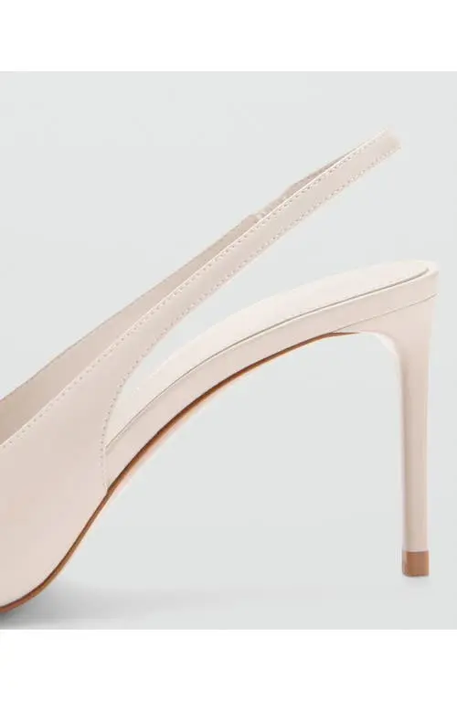 Mango Bow Pointed Toe Slingback Pumps
