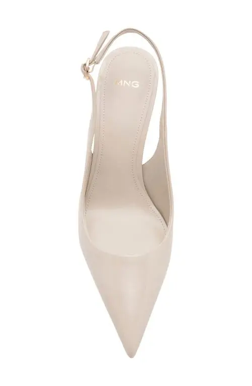 Mango Pointed Toe Slingback Stiletto Pumps
