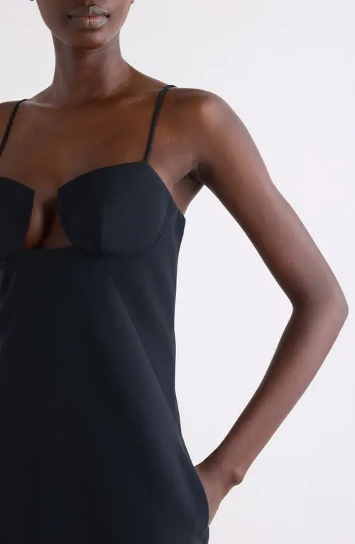 Givenchy Cutaway Satin Mini Dress