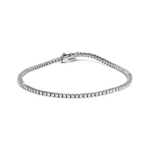 HAUS OF BRILLIANCE 14k 1 1/2 Cttw Diamond Tennis Bracelet - White Gold