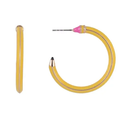 HALLMARK Pencil Hoop Earrings