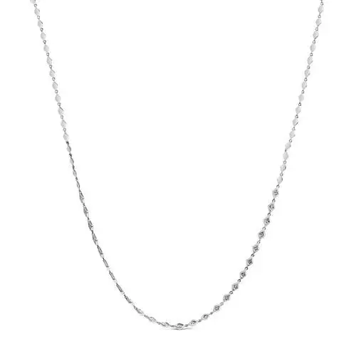 HAUS OF BRILLIANCE Sterling 3/8 Carat Diamond Marquise Station Necklace - Silver
