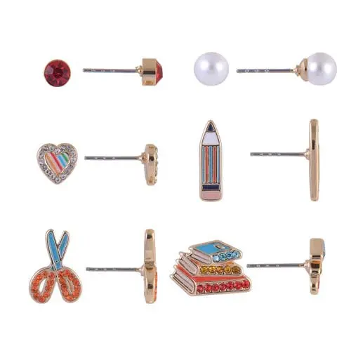 HALLMARK Back-to-school Stud Earring Set
