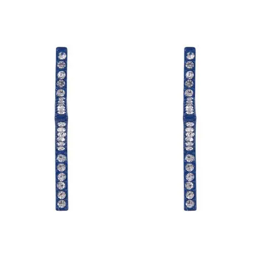HALLMARK Star Hoop Earrings With Crystal Accents