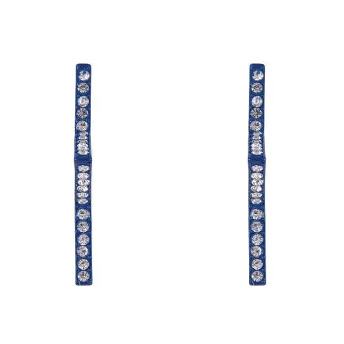 HALLMARK Star Hoop Earrings With Crystal Accents